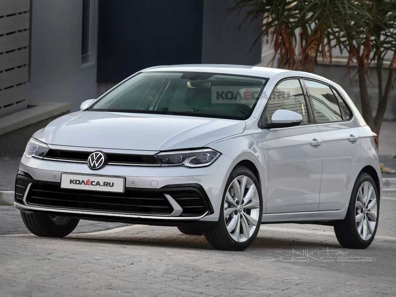 Projeção antecipa visual do novo VW Polo 2022 - AUTOO