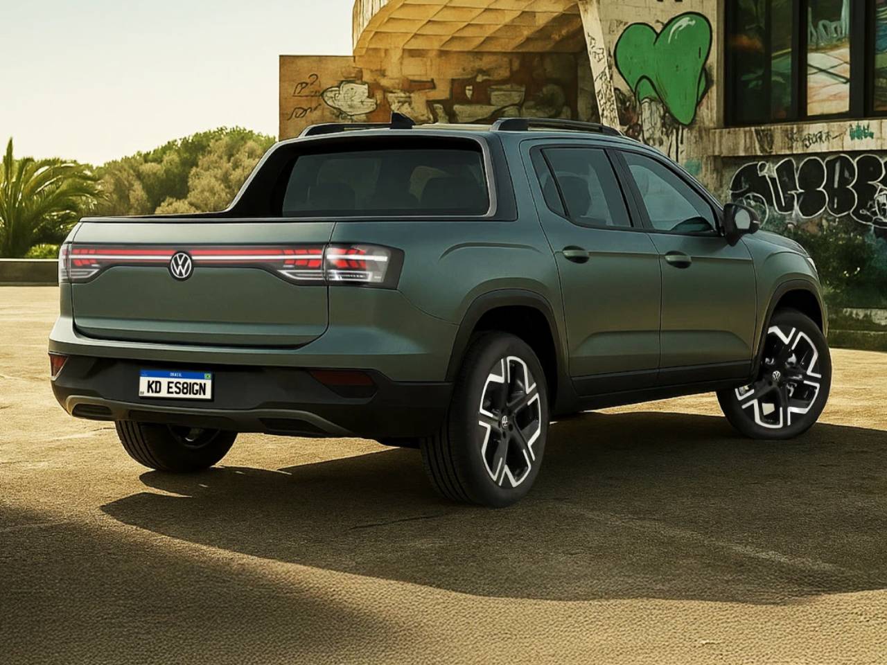 Volkswagen Udara, futura picape rival da Toro, aparece em novas ...